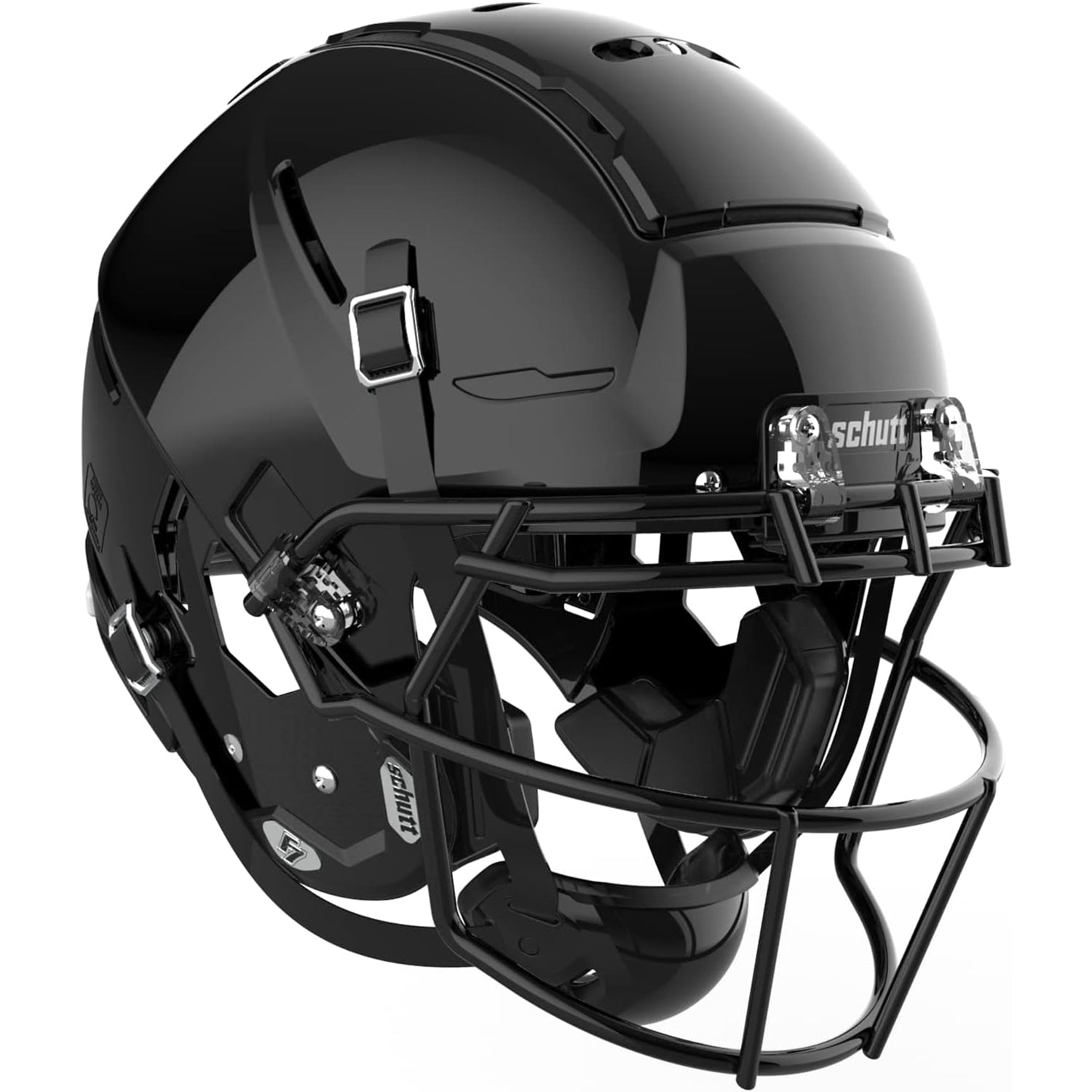 Schutt F7 VTD Collegiate Adult Football Helmet w/ Cage - Black