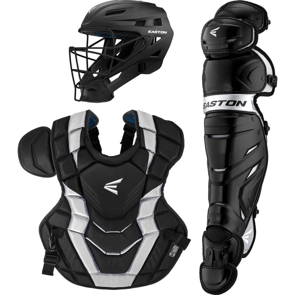Used Easton Elite X Catchers Protective Box Set-Adult-Black