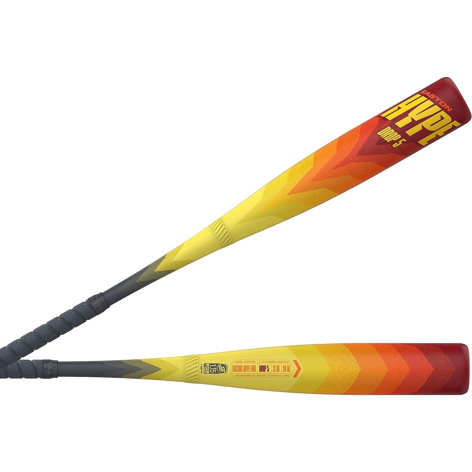 Easton Youth Hype Fire -5 (2 3/4 inch Barrel) Usssa Baseball Bat