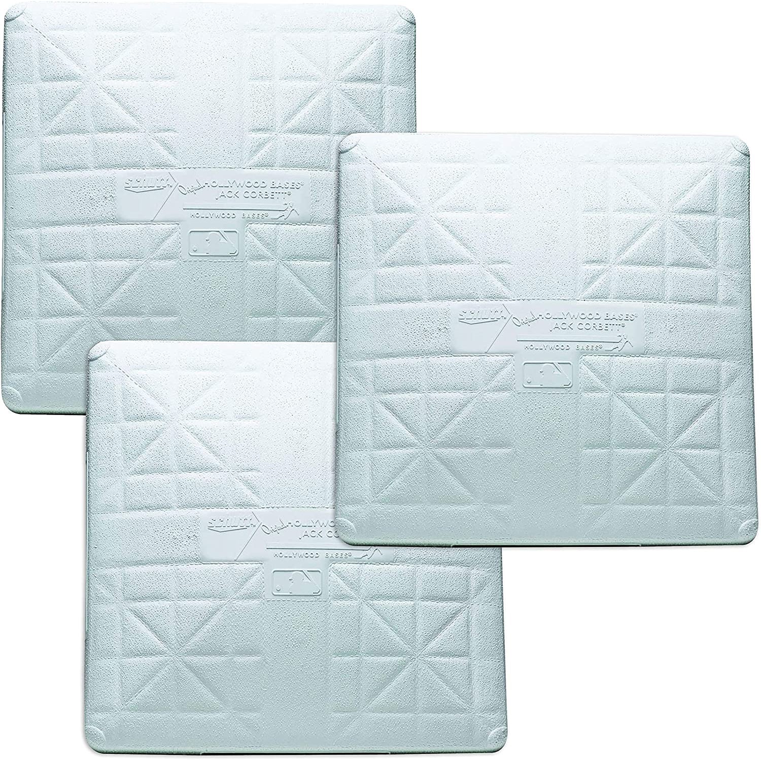 Schutt MLB Baseball/Softball Hollywood Style Base - Set of 3-Bases Onl