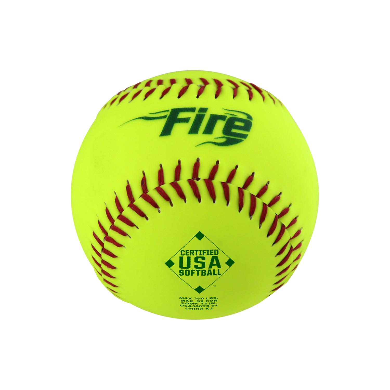 Baden ASA Fire Synthetic Cover Slowpitch Softballs - 12 inch